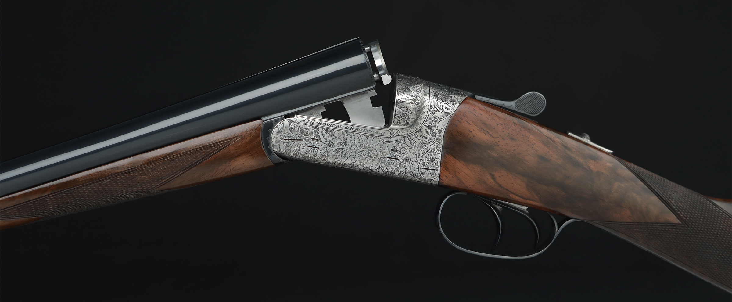 AYA BOXLOCK ROUND ACTION SIDE BY SIDE SHOTGUN BOXLOCK | AYA FINE GUNS