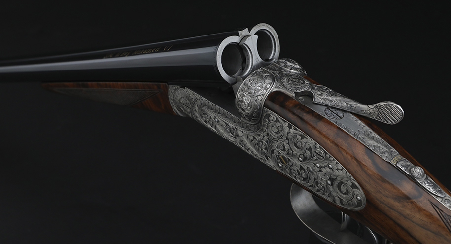 AYA FINE GUNS MODEL Nº1 DE LUXE ROUND ACTION SIDE BY SIDE SHOTGUN SIDELOCK