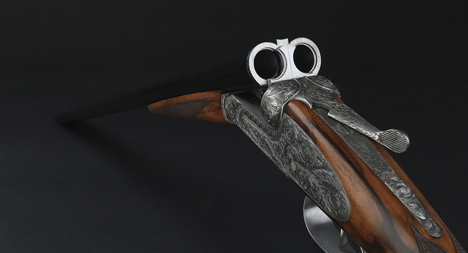 AYA FINE GUNS MODEL PREMIUM ROUND ACTION SIDE BY SIDE SHOTGUN SIDELOCK